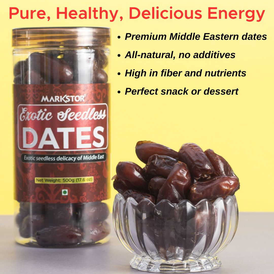 Exotic Seedless Dates (500g) – Fresh & Soft, Imported from the UAE ...