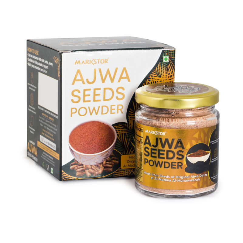 Markstor Ajwa Seeds Powder – 100g | High Fiber Content, Gluten-Free ...